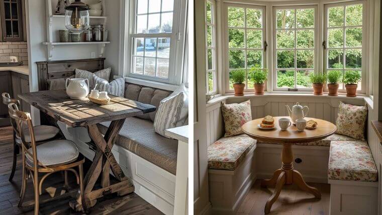 30 Stunning Farmhouse Breakfast Nook Ideas for Everyday Comfort - Redo ...