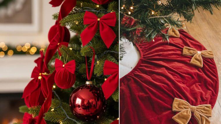 13+ Velvet Christmas Tree Ideas That Are Going Viral - Redo Your House