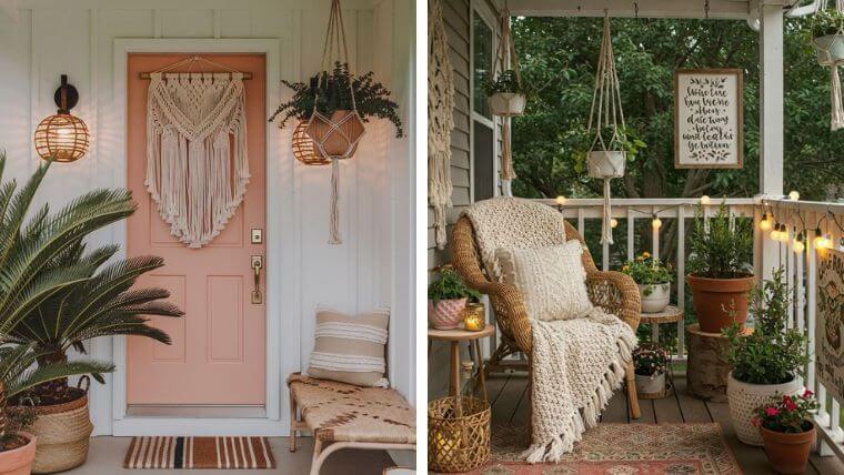 24 Boho Front Porch Ideas to Elevate Your Outdoor Charm - Redo Your House