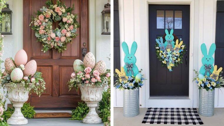 24 Easter Front Porch Decor Ideas for a Warm and Welcoming Spring Entry ...