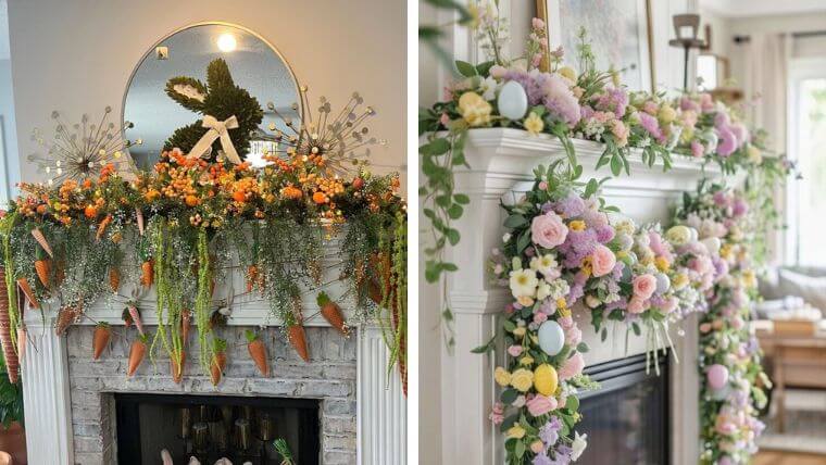 24 Easter Mantle Decor Ideas to Refresh Your Home for Spring - Redo ...